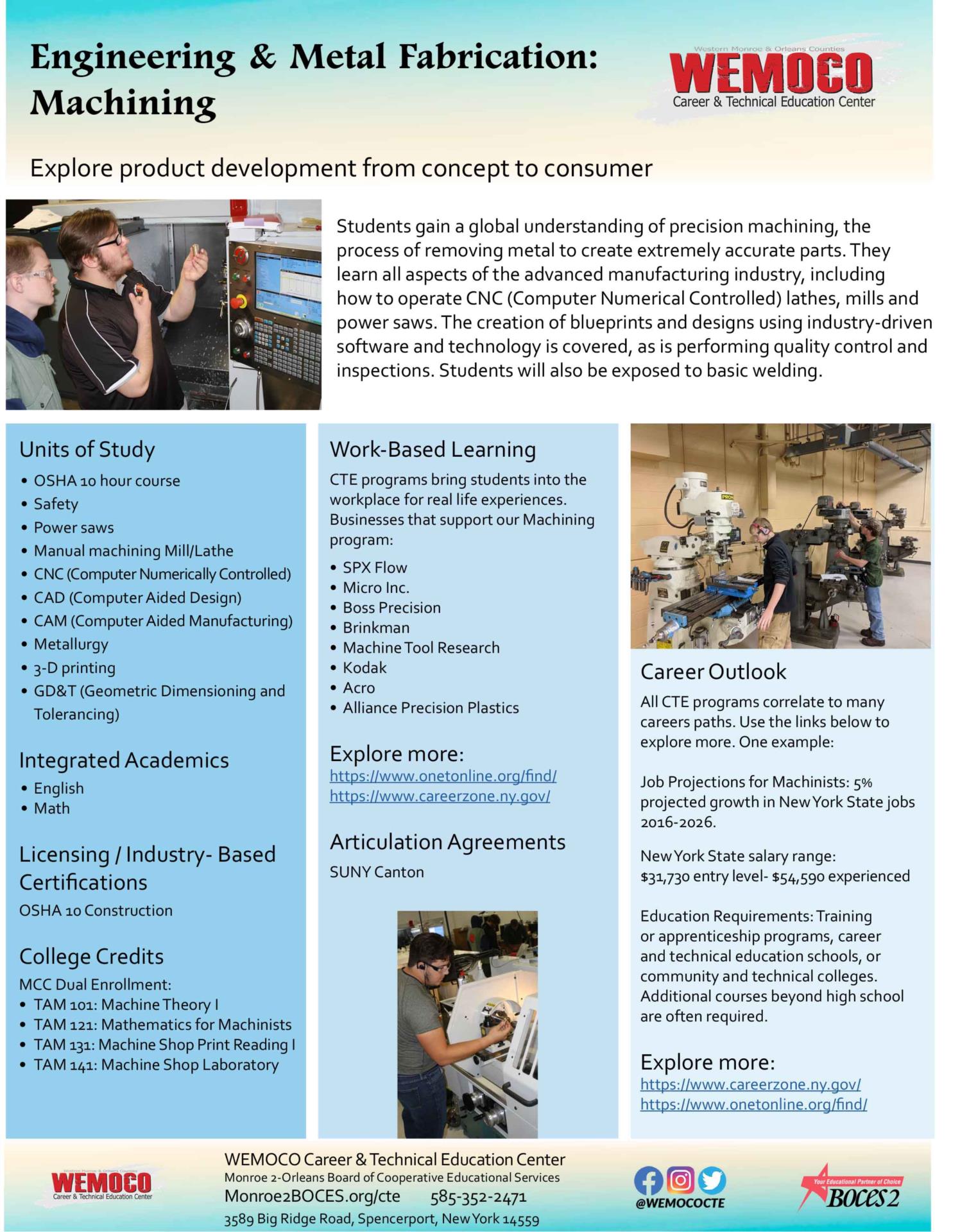 Engineering & Metal Fabrication Academy: Machining