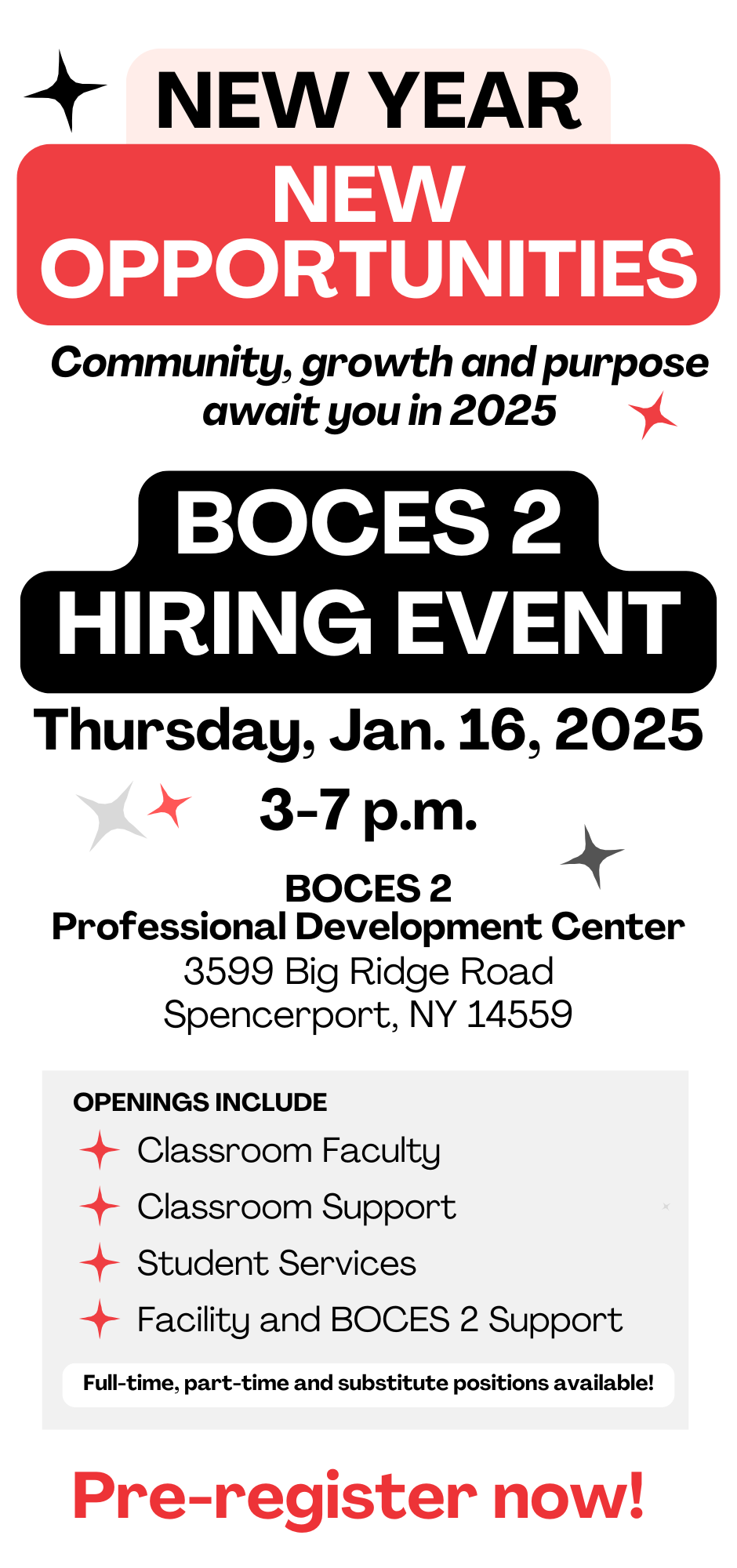 New Year. New Opportunities. Join BOCES 2.